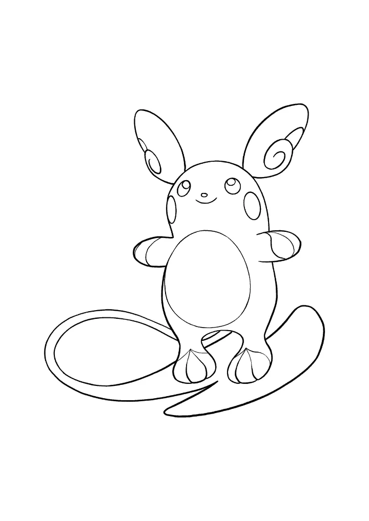 pansage pokemon coloring page