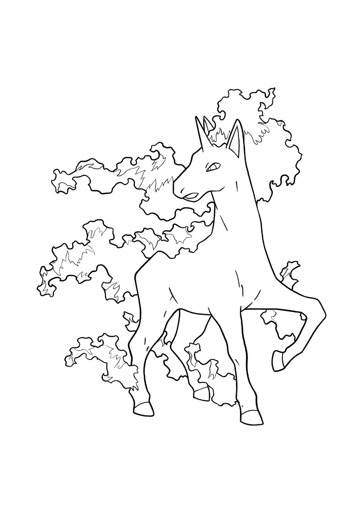 alolan ninetales coloring pages