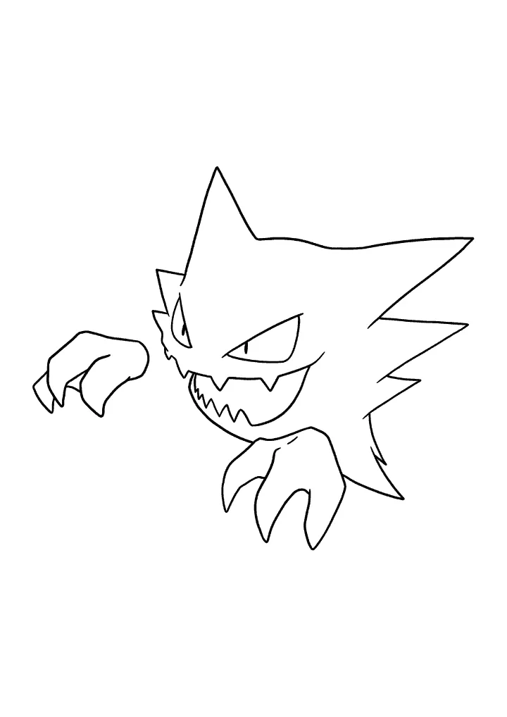 ghost pokemon coloring