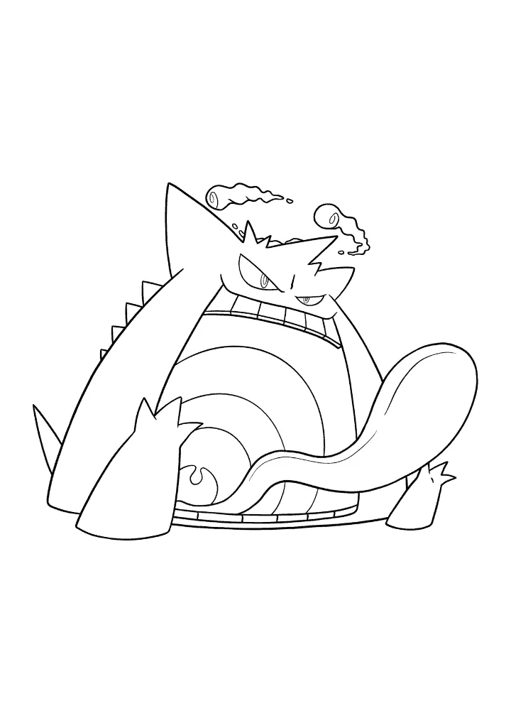 gengar coloring pages printable