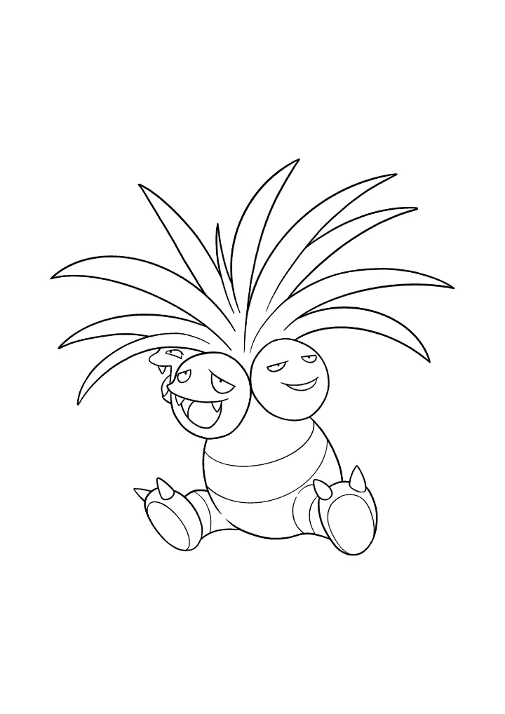 emolga pokemon coloring page