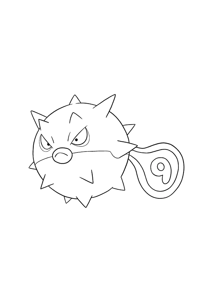 grimer pokemon coloring page