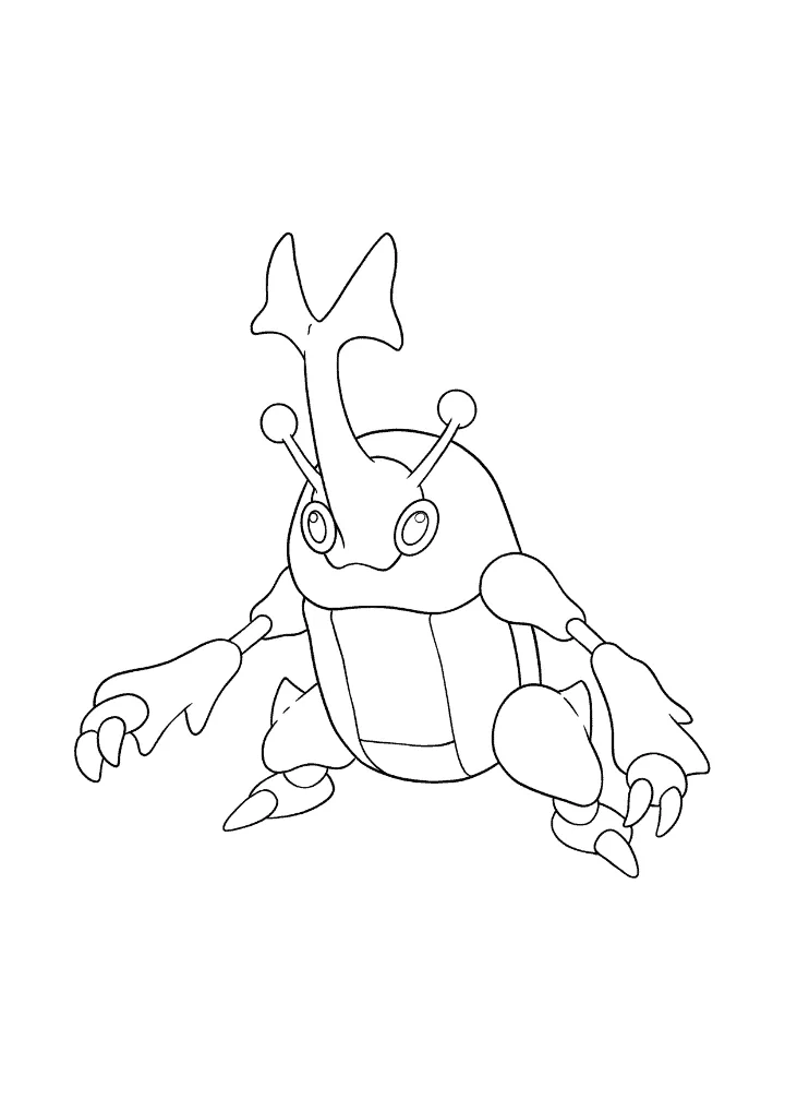 nidoking coloring page