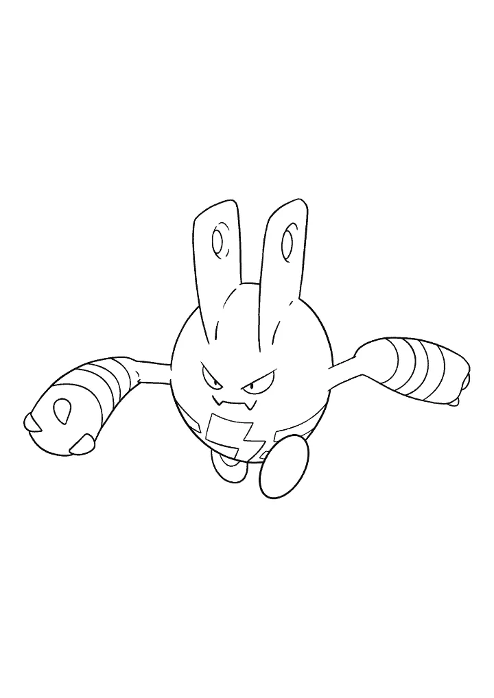 electabuzz pokemon coloring page
