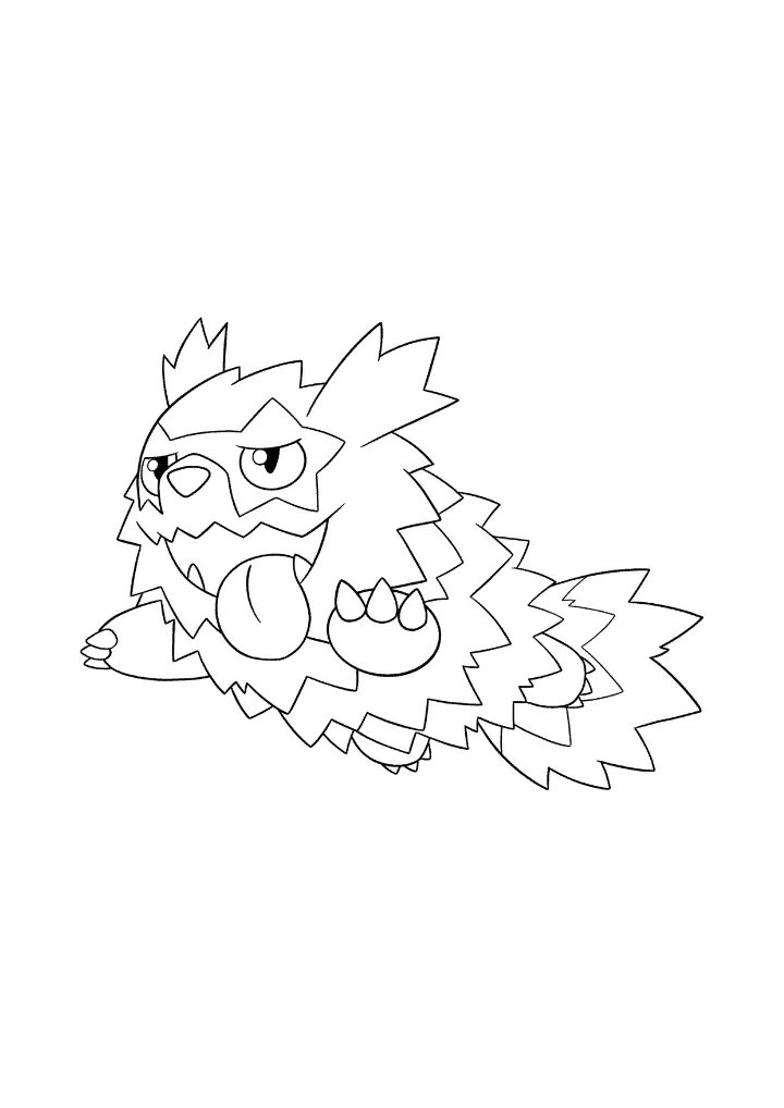 pansage pokemon coloring page