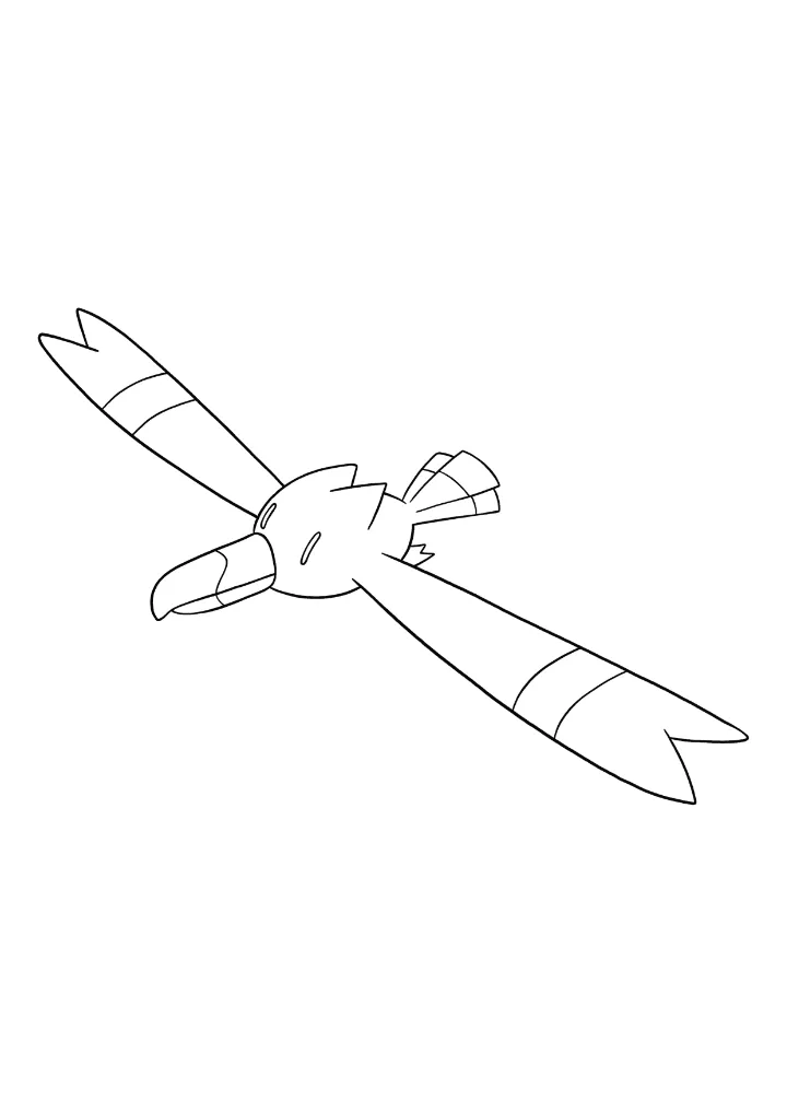 mega absol pokemon coloring page