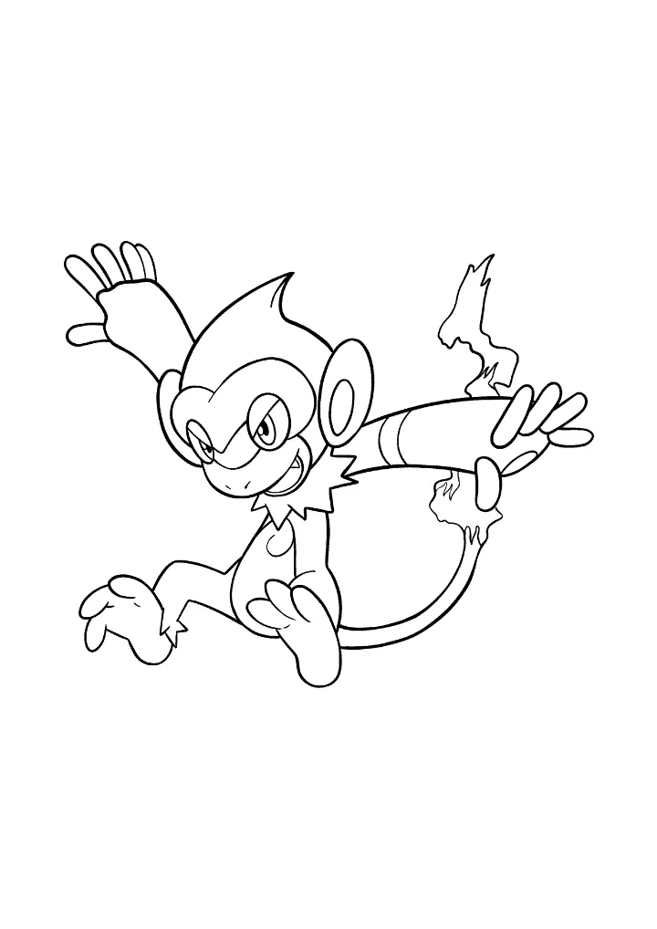 monferno coloring page