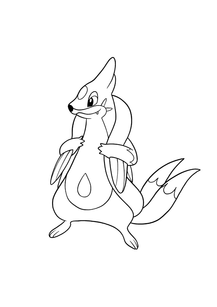 kirlia pokemon coloring page