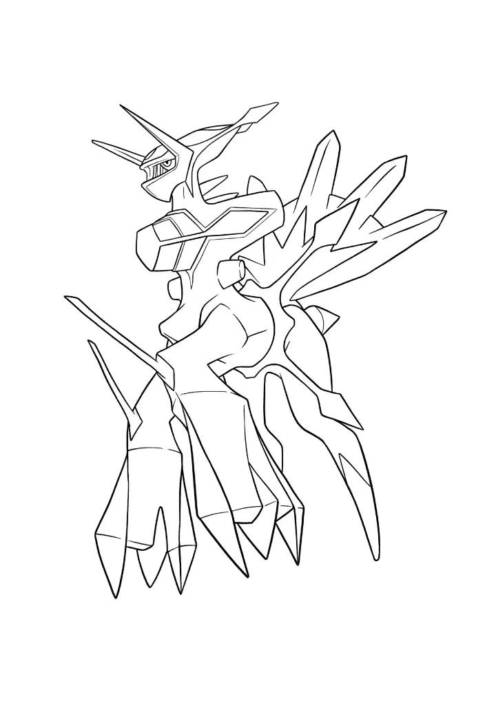 scyther coloring page printable