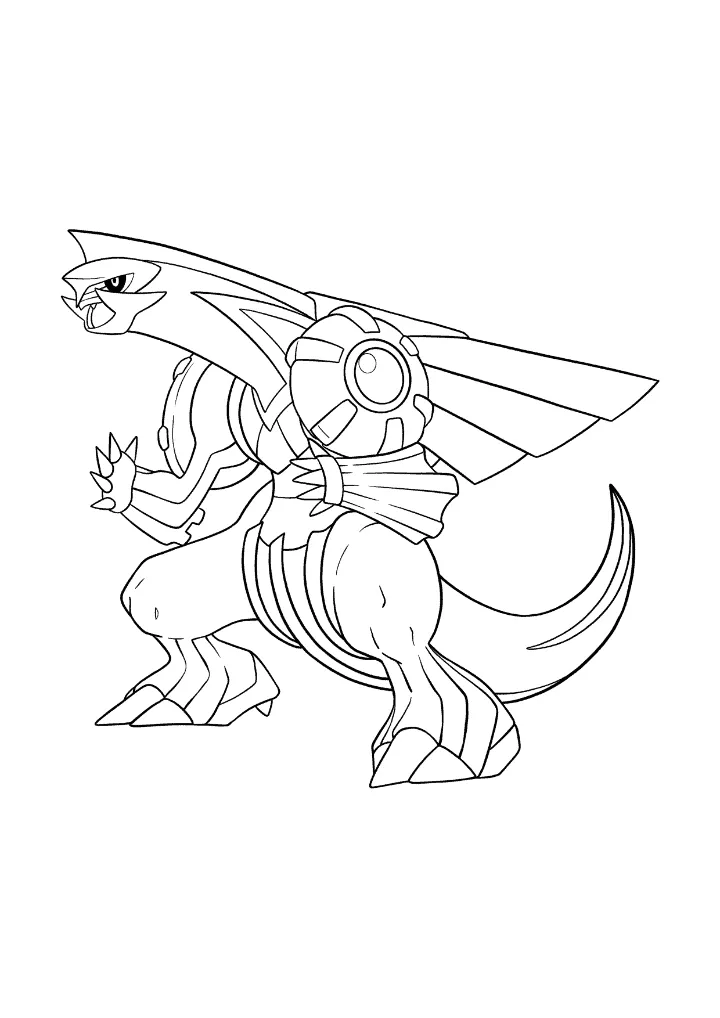 pokemon coloring pages mega garchomp