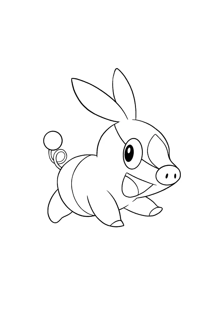 pansage coloring sheet