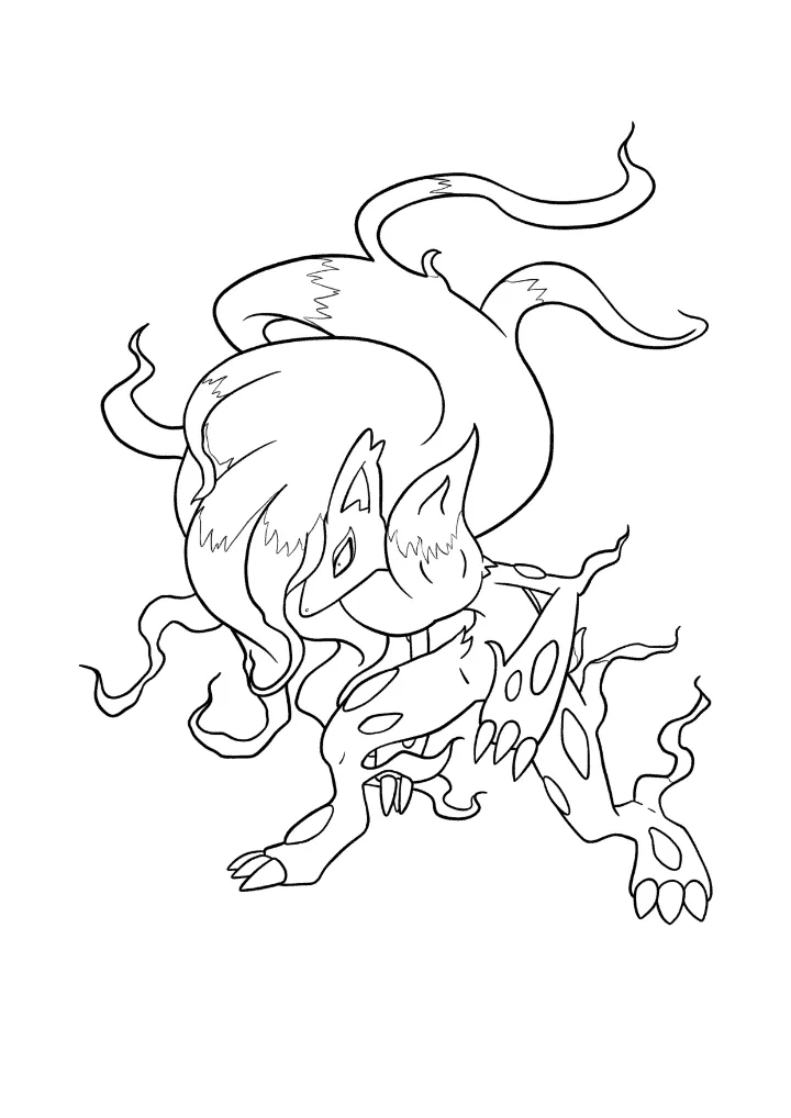 arcanine pokemon card coloring page