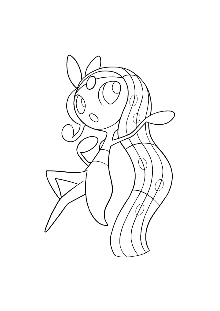 meloetta coloring page