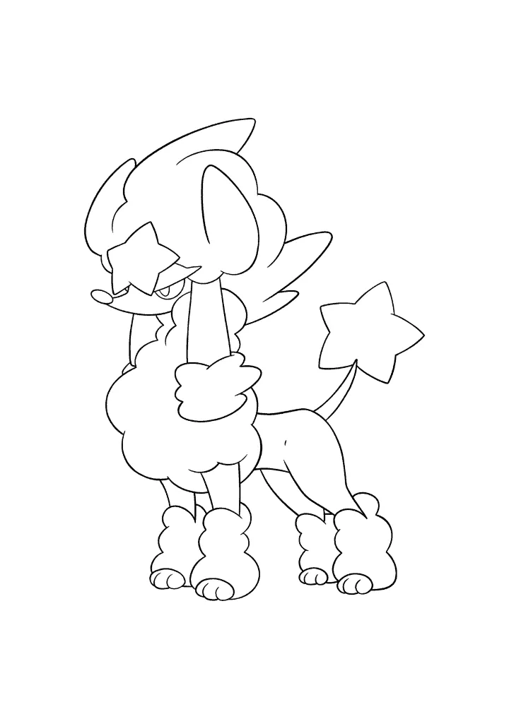 pansage coloring sheet