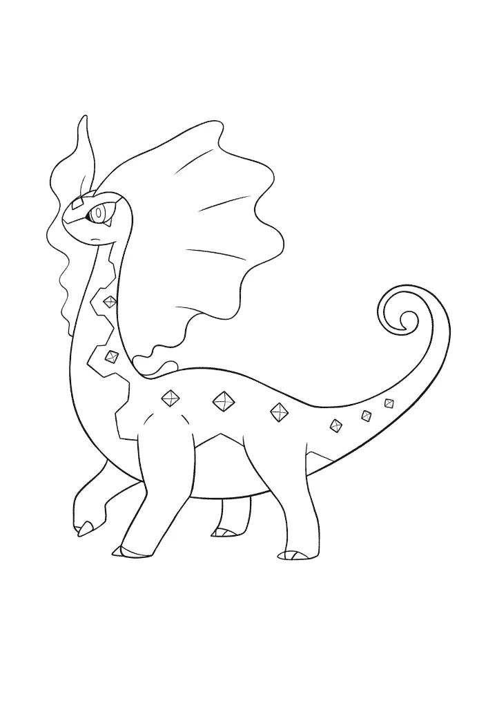 mega absol coloring page