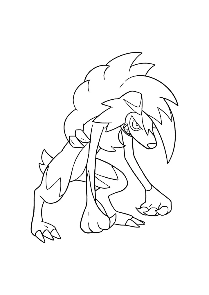 panpour pokemon coloring page