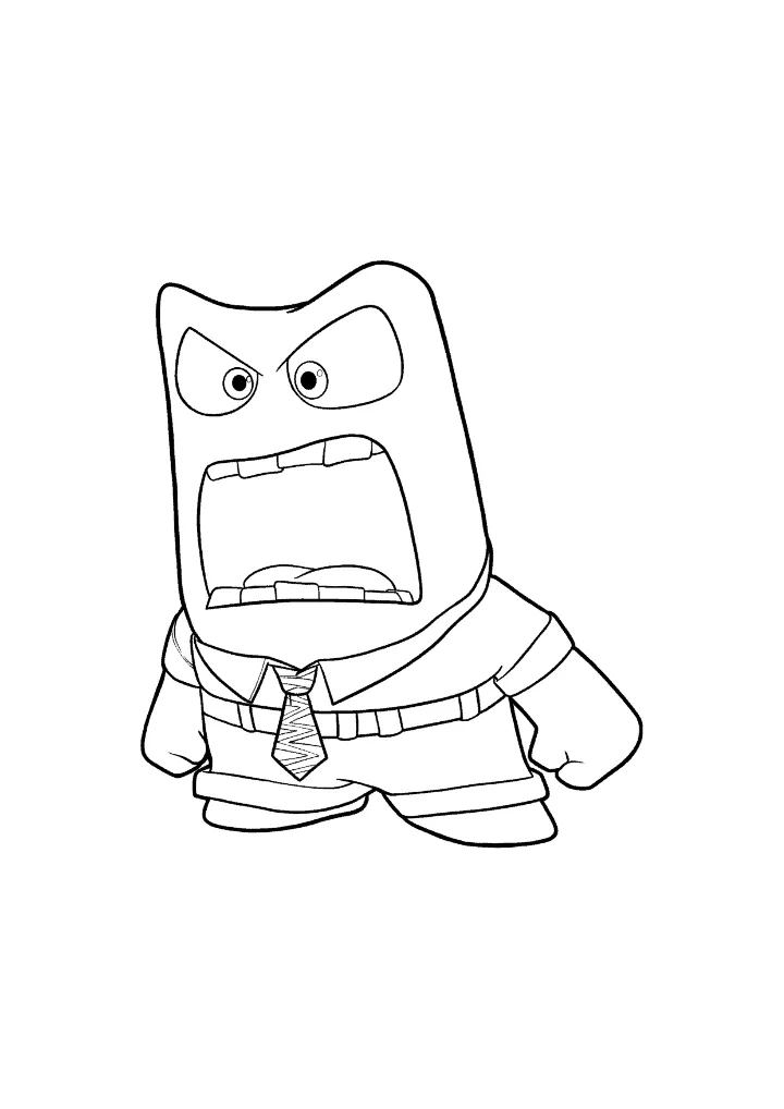 disgust coloring picture