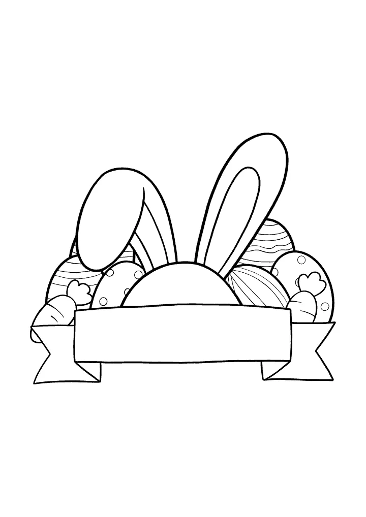 bunny ears coloring pages