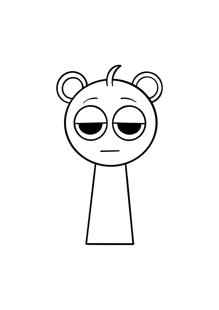 simon coloring pages sprunki