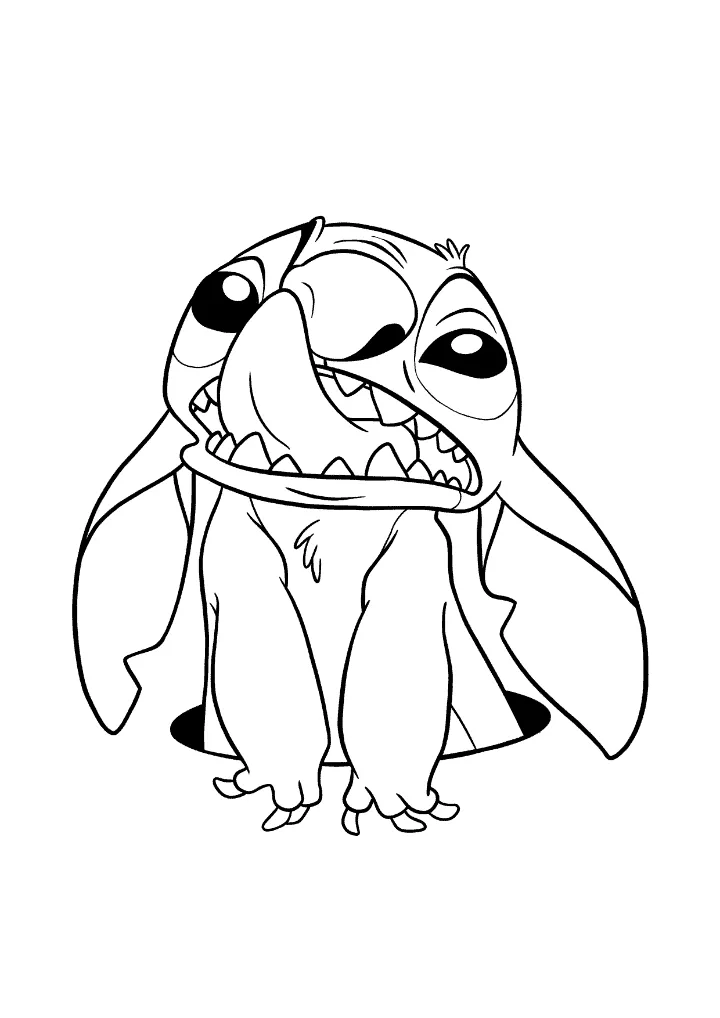 cute disney coloring pages stitch