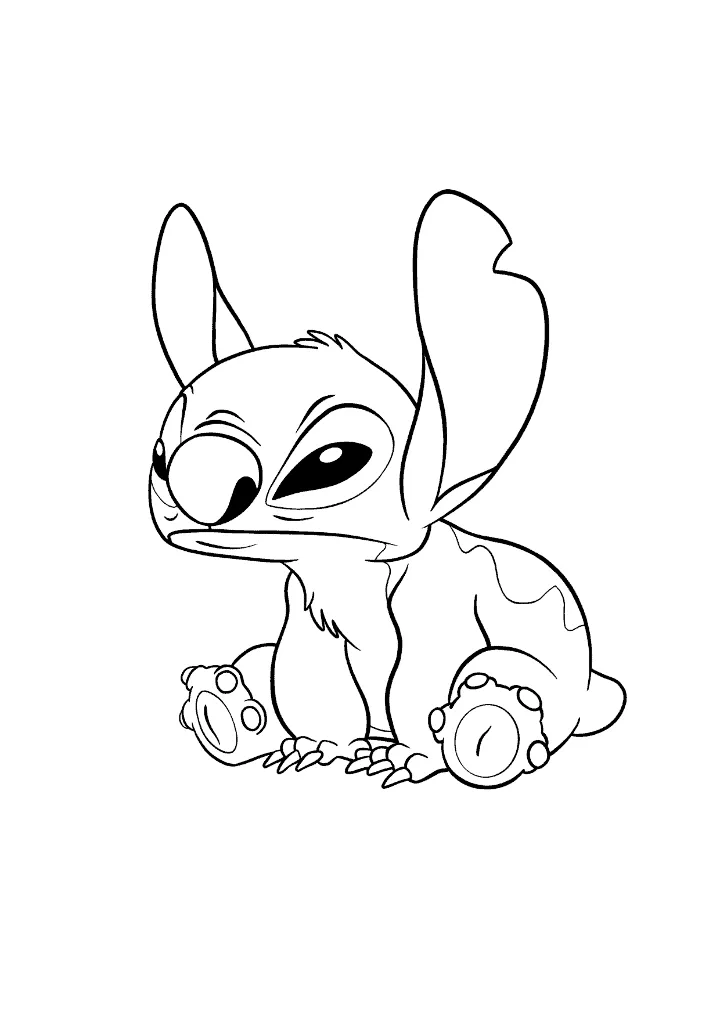 stitch surfing coloring pages