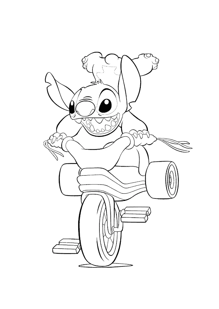 lilo hula coloring page
