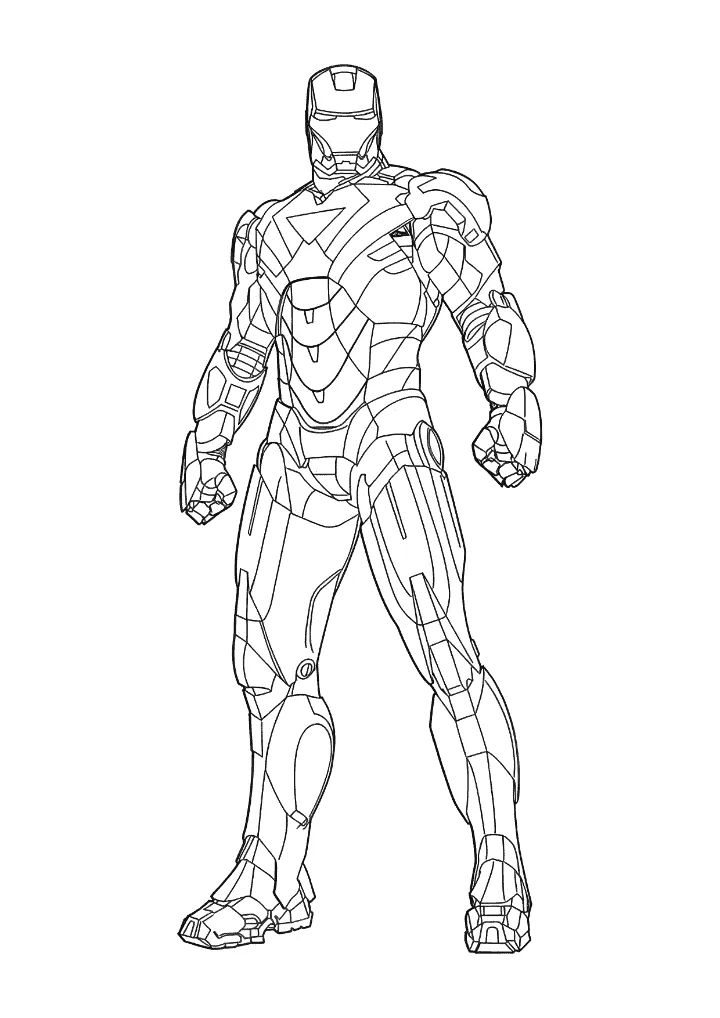 iron man nanotech suit coloring page