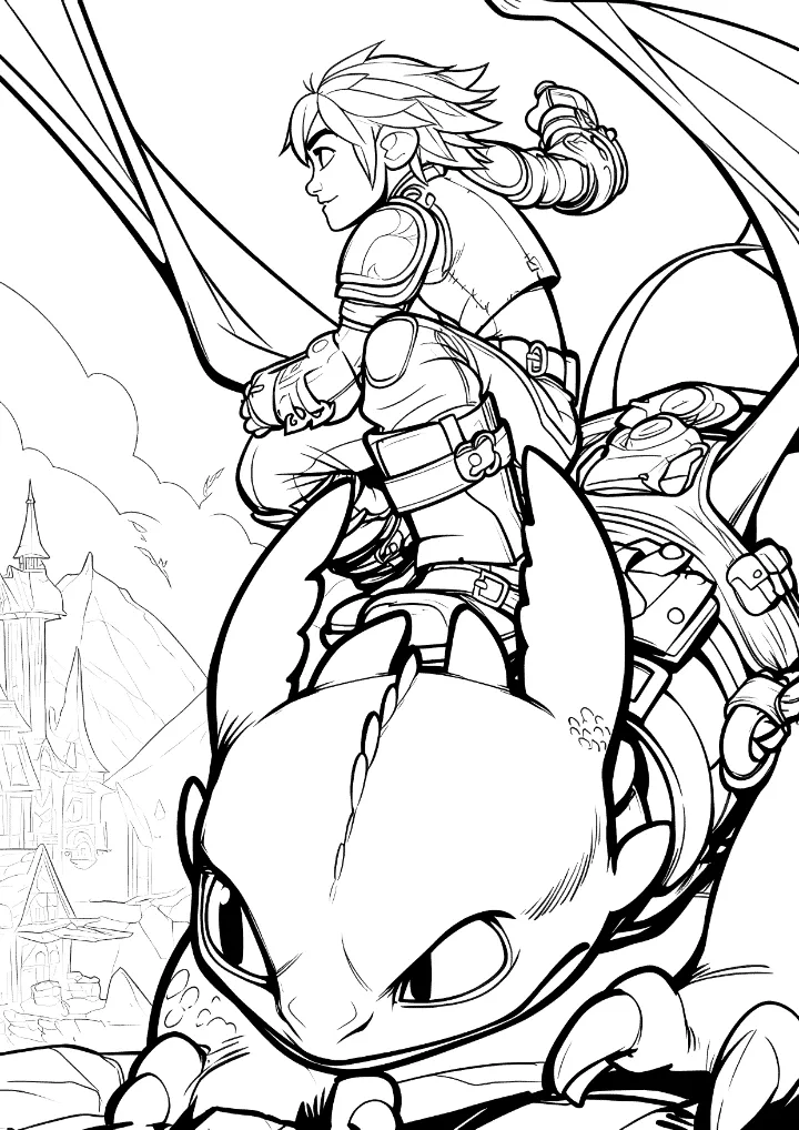 night fury toothless how to train your dragon coloring pages