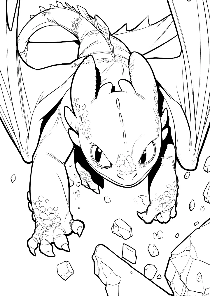 stormfly coloring sheet